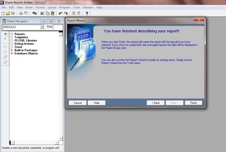 Oracle Choose A Template For Your Report Wizard In Oracle Reports 11g Coder Tutorial