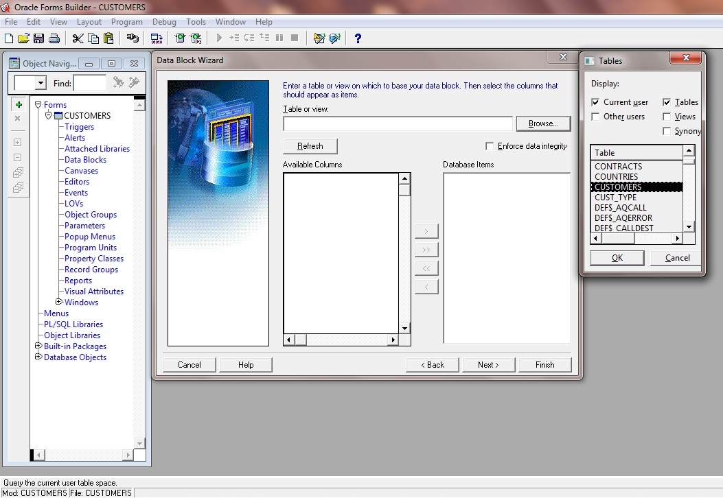 Part 2 Create New Data Block Wizard In Oracle Forms 11g Coder Tutorial 